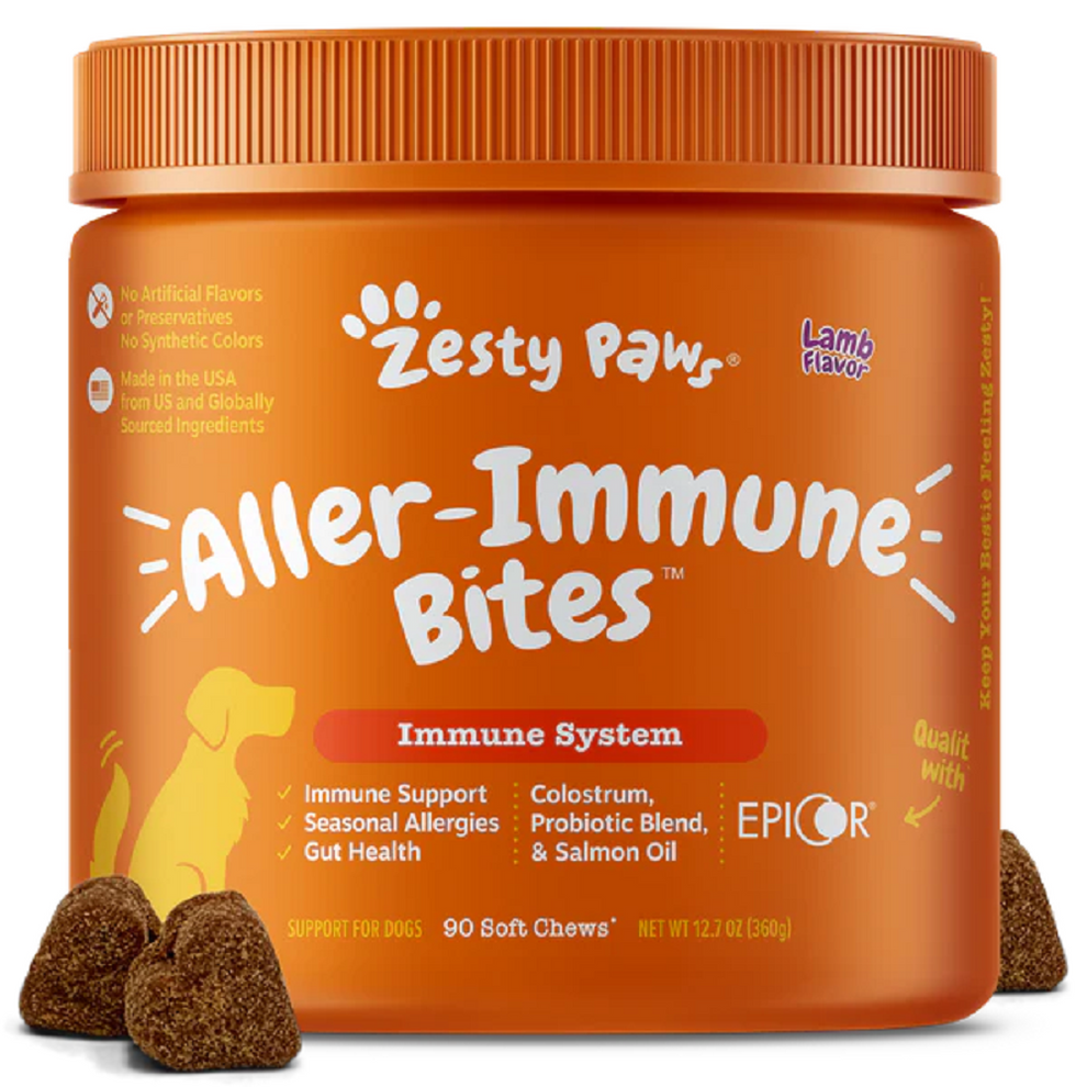 PetMaster | Zesty Paws Dog Allergy & Immune Bites Lamb 360g – CatSmart Live